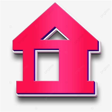 Pink Home Icon For Mobile App Pink Home Icon Png Transparent Clipart