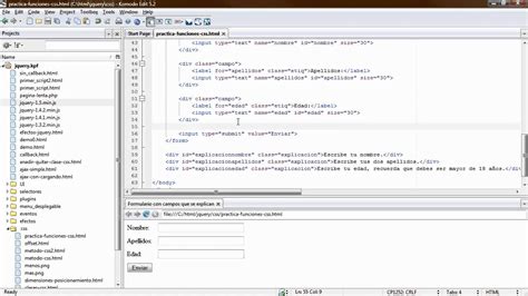 videotutorial jquery práctica de los métodos css de jquery youtube