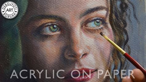 How To Do Blending And Shading With Acrylic Portrait Painting On