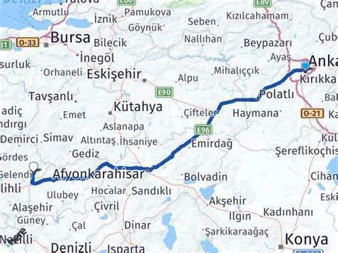 Ankara Çankaya Selendi Manisa Arası Kaç Km Yol Tarifi