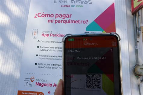 Activan parquímetros virtuales en 24 calles de Toluca Capital Estado