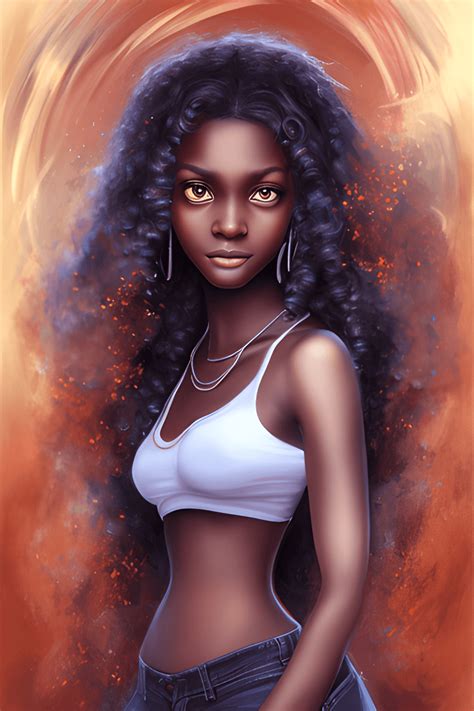 Gorgeous Dark Skinned Woman · Creative Fabrica