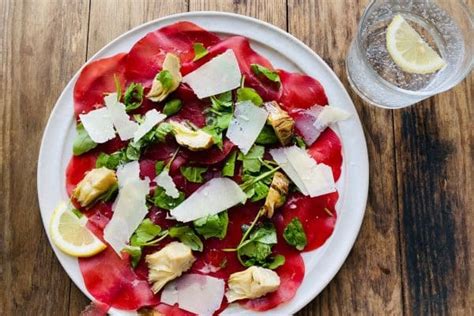 Carpaccio Med Bresaola Og Artiskok I Lavet P Kun Min I Nem Forret