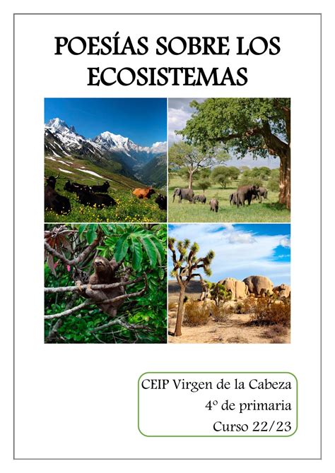 Poesías sobre los ecosistemas by Biblidin Biblioteca Issuu