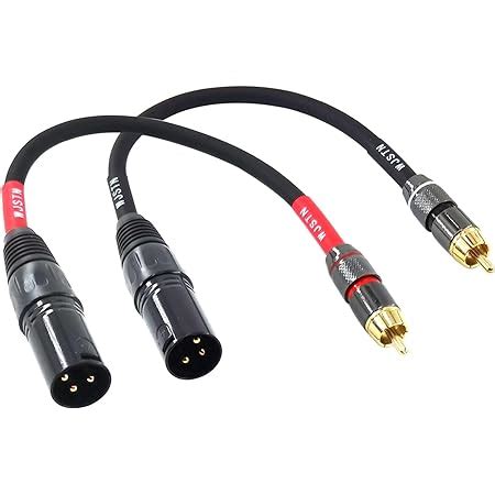 Amazon Tisino Dual Rca To Xlr Cable Rca To Xlr Male Hifi
