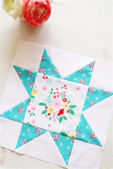 Easy Sawtooth Star Quilt Block Rbd Block Challenge Classic Blocks B