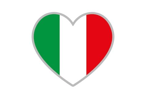 Premium Photo Italian Flag In Heart Shape