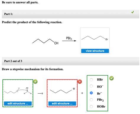 Solved Be Sure To Answer All Parts Part 1 Predict The Chegg