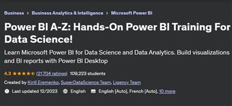Power BI AZ HandsOn Power BI Training For Data Science