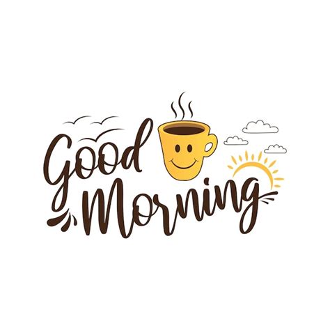Premium Vector Creative Good Morning Coffee Vector Illustration