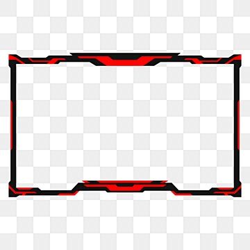 Streaming Overlay Live Webcam Oder Facecam Gaming Grenze Mit