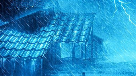 Try Listening For 3 Minutes FALL ASLEEP FAST Heavy Rainstorm