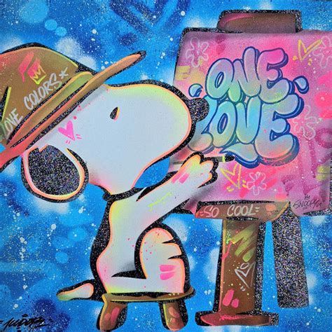 Gemälde snoopy art von Kedarone Carré d artistes