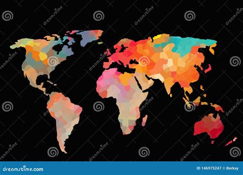 Esbo Ou Aproximadamente Para Fora O Mapa Do Mundo Como Conceitos Do Neg