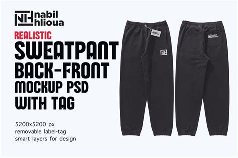 Premium Sweatpant Psd Mockup Templates For Print On Demand