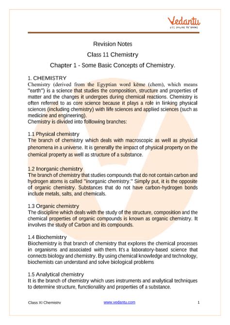 Grade 12 Chemistry Notes