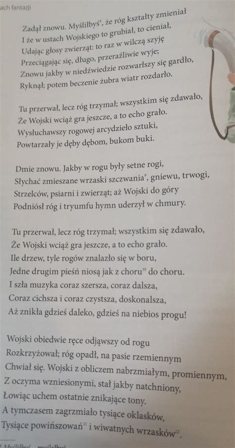 Wypisz z tekstu po trzy przykłady porównania epitety wyrazy