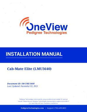 Fillable Online Cab Mate Connect Lmu Fax Email Print Pdffiller