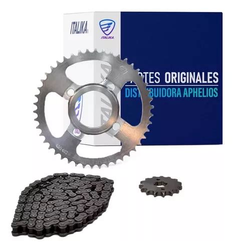 Kit Sprocket Arrastre Italika Dm200 Sport Dm250 X F0203ks24 Envío gratis