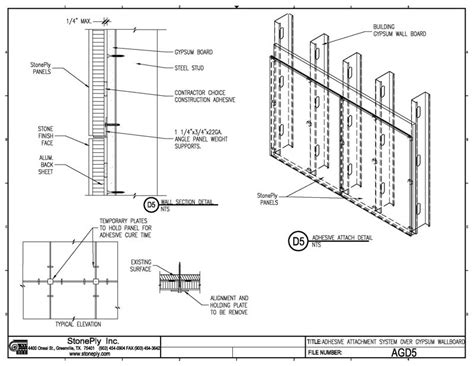 Gaya Terbaru Gypsum Board Partition Wall Details Dwg
