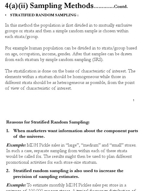 unit 3 sampling pdf stratified sampling sampling statistics