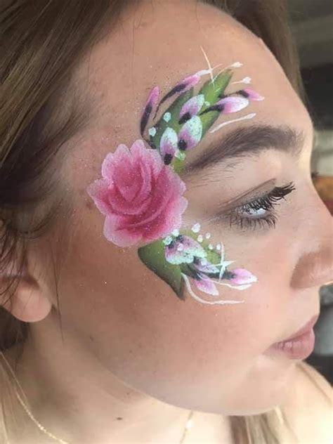 Pin by Linda Krause Maldonado on Rose face painting Rosé face Ear