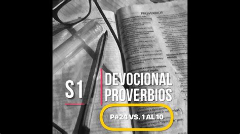 Devocional de Proverbios 24 Dime con quién andas YouTube