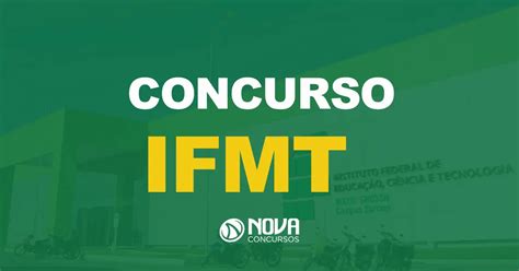 Concurso IFMT Edital Publicado Nova Concursos