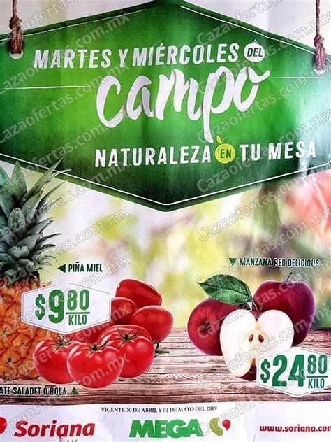 Ofertas Soriana Martes y Miércoles del Campo 30 de abril y 1 de mayo 2019