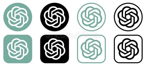 Set Of ChatGPT Icons Editorial Stock Image Illustration Of Line