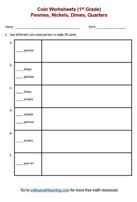Counting Money Worksheets Up To 1 Worksheets Library