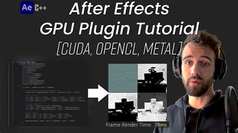 After Effects GPU Plugin Tutorial CUDA OpenCL Metal YouTube