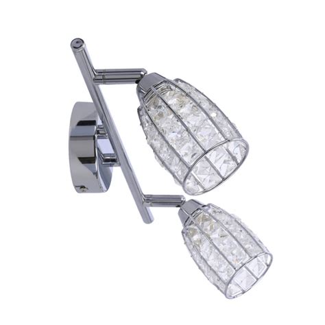 Shiba Lampa Sufitowa Listwa Chromowy 2x15w G9 Klosz Bezbarwny Sklep