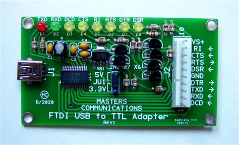 FTDI USB To TTL Converter Board By Masters Communications