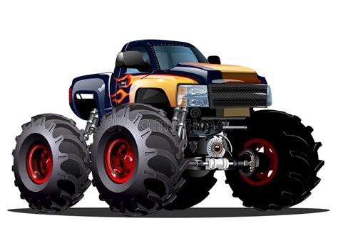 Monster Truck De La Historieta Ilustración del Vector Ilustración de