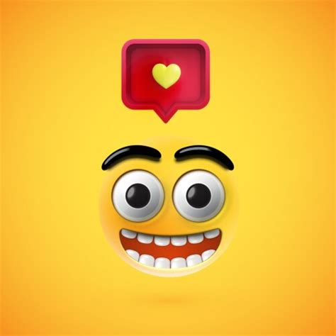 Smiley With Heart Shape Hand Sign Cute Royalty Free Vector