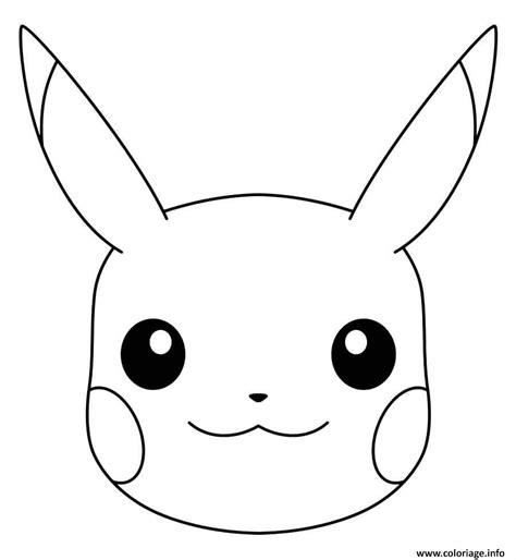 Coloriage Tete De Pikachu Pokemon Jecolorie The Best Porn Website