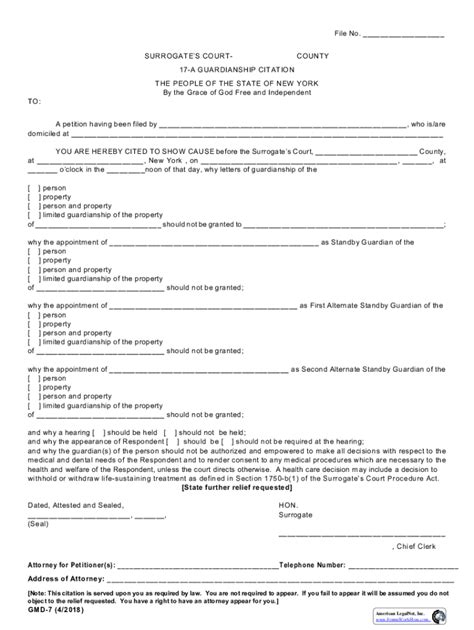 Surrogate S Court Of The State Of New York Fill Out Sign Online DocHub