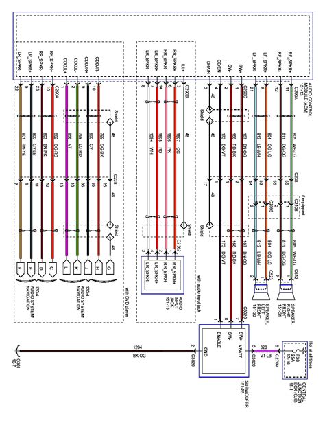 Radio Wiring Diagram Ford Taurus X
