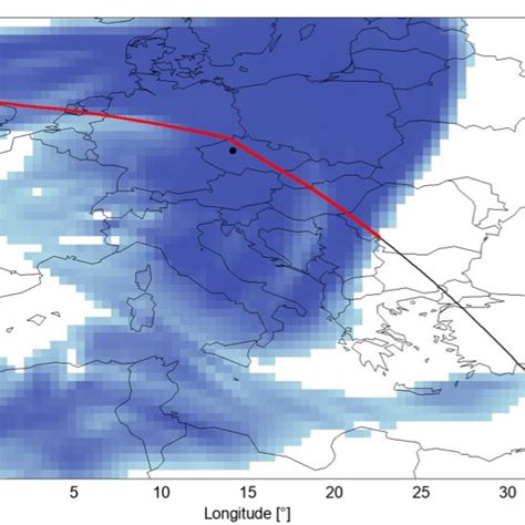 Model Of A Two Dimensional Gaussian Plume The Flight Path Is