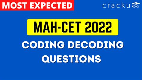 coding decoding questions for mah cet cracku