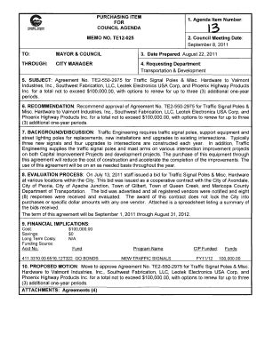 Fillable Online Chandleraz Agreement Te2 550 2975 City Of Chandler