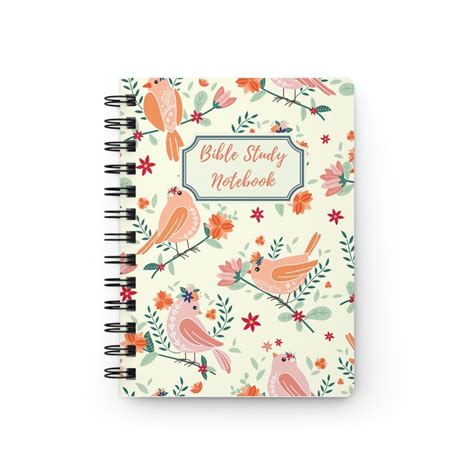 Spiral Bound Bible Study Journal Etsy