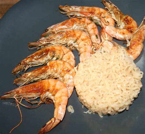 Gambas Marin Es Au Caf Et Gingembre La Plancha Amafacon