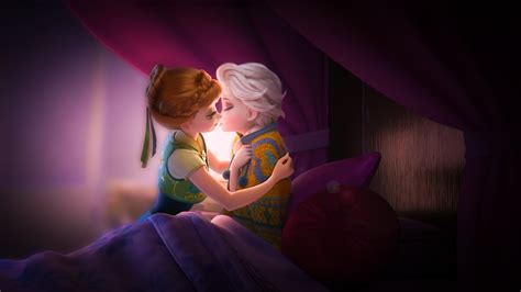 Elsa Anna Kiss By JASONv8824 On DeviantArt