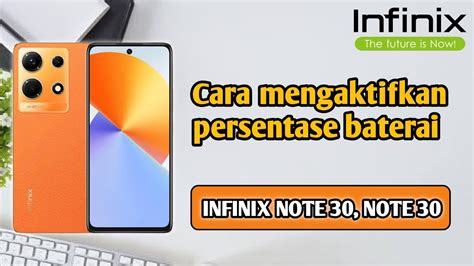 Cara Mengaktifkan Persentase Baterai Di Hp Infinix Note 30 Pro Note 30