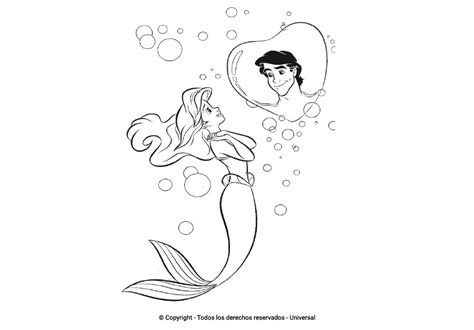 Los Mejores Dibujos De La Sirenita Ariel Para Colorear Todo Para