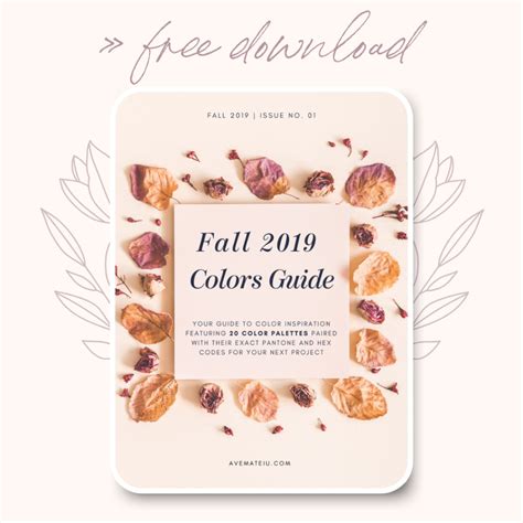20 Fall Autumn Color Palettes With Pantone And Hex Codes Color