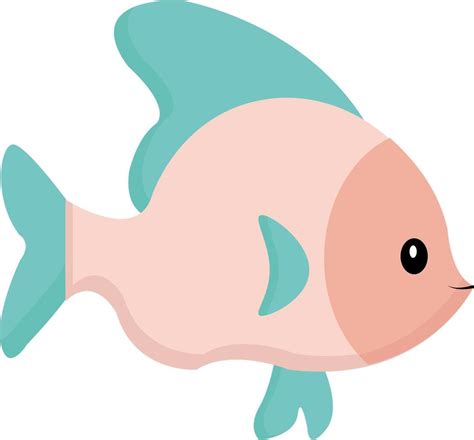 Pink Fish Illustration Vector On White Background 13805314 Vector