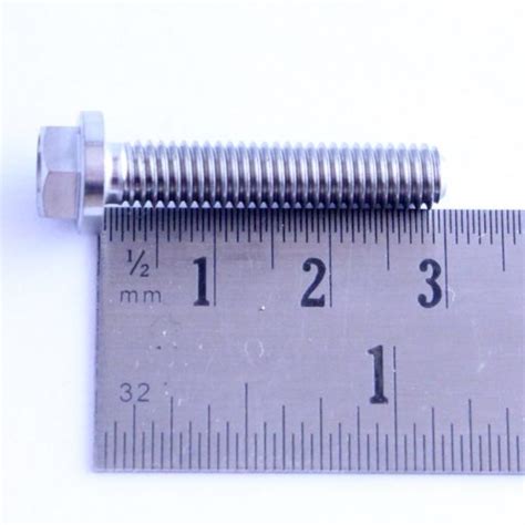 M6 X 28mm Hex Flange Bolt Titan Classics